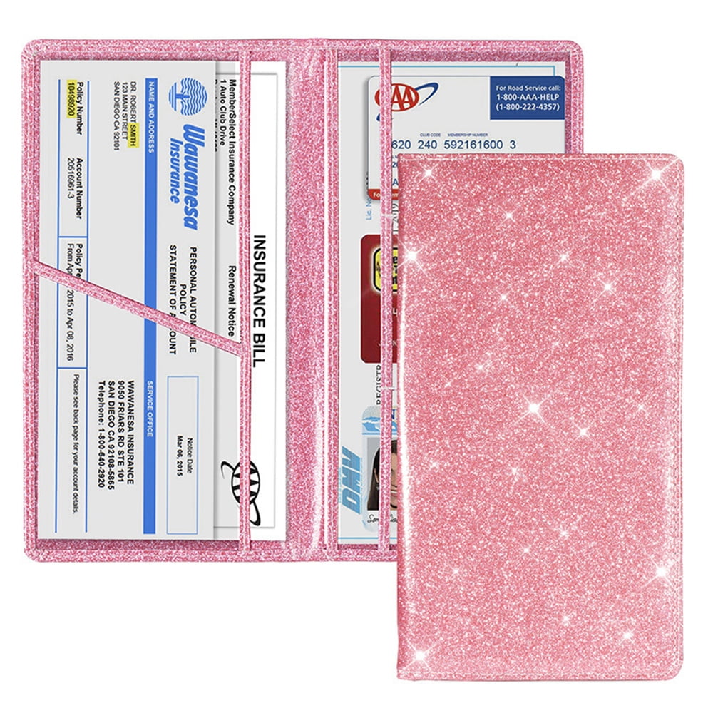 NOGIS Car Registration and Insurance Holder Document Organizer Leather ...