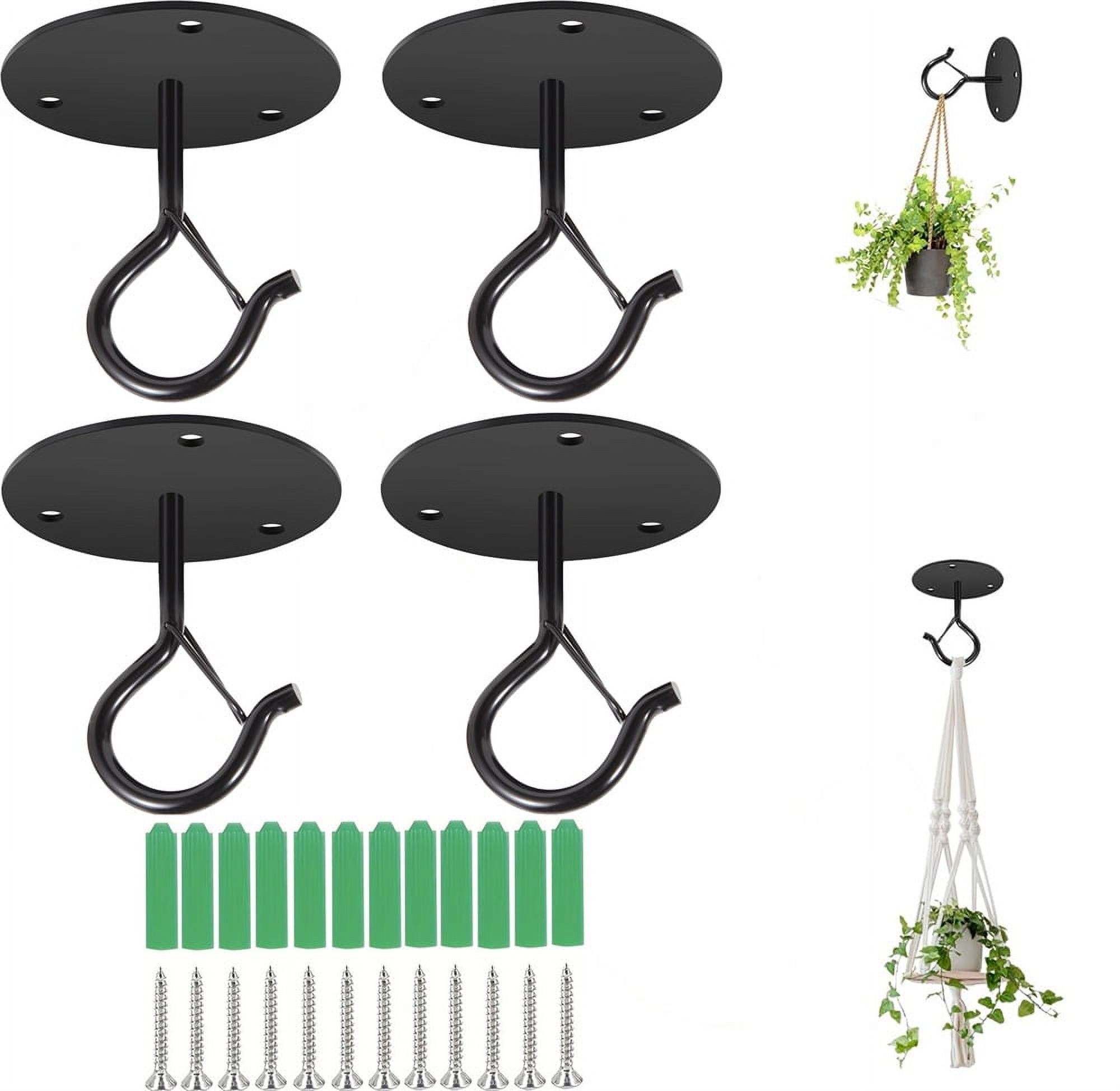 NOGIS Ceiling Hooks 4 Pack 2.56 inch, Ceiling Hooks for Hanging Plants ...