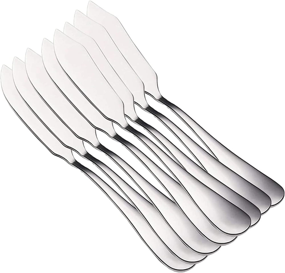 NOGIS Cheese Spreader Knife Set 8-Piece Stainless Steel Butter Knife ...