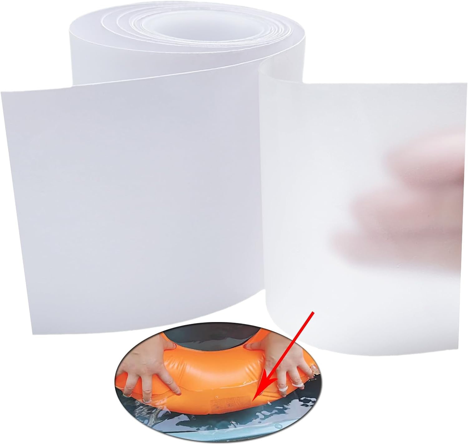 NOGIS Clear Inflatable Patch Repair kit 6.6 ft a Roll Strong Adhesive ...