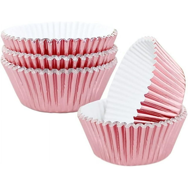 Cupcake Liners Rose Red,100 Pack Standard Size Rose Red Foil Cupcake ...