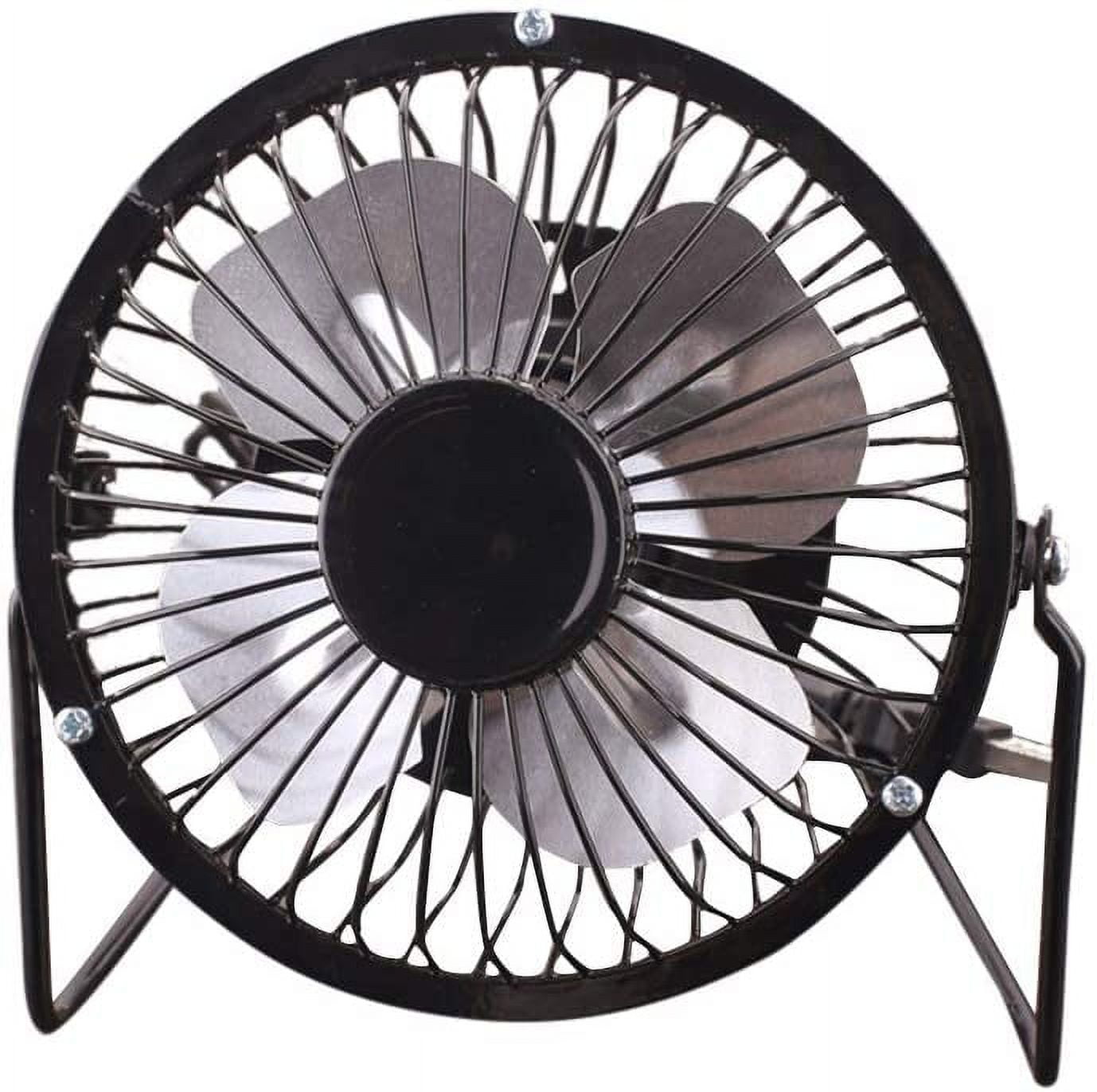 NOGIS Desktop USB Fan, Low Noise Personal Table Mini Metal Fan 4 Inch ...