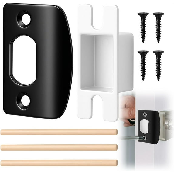 NOGIS Door Latch Strike Plate-Stainless Steel Door Lock Strike Plate ...