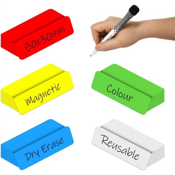 Magnetic Labels Dry Erase