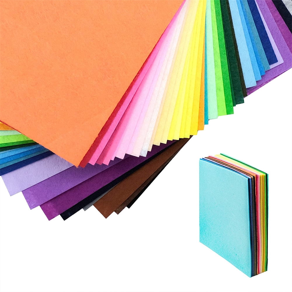 NOGIS Felt Sheets, 40 Pcs Assorted Color Felt Fabric Sheets 6