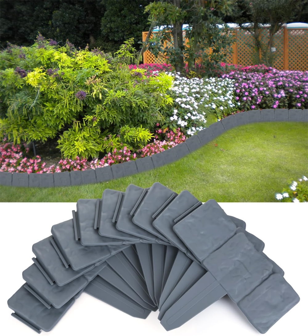 NOGIS Garden Edging Border No Dig, 8.3FT Landscaping Border Edging for ...