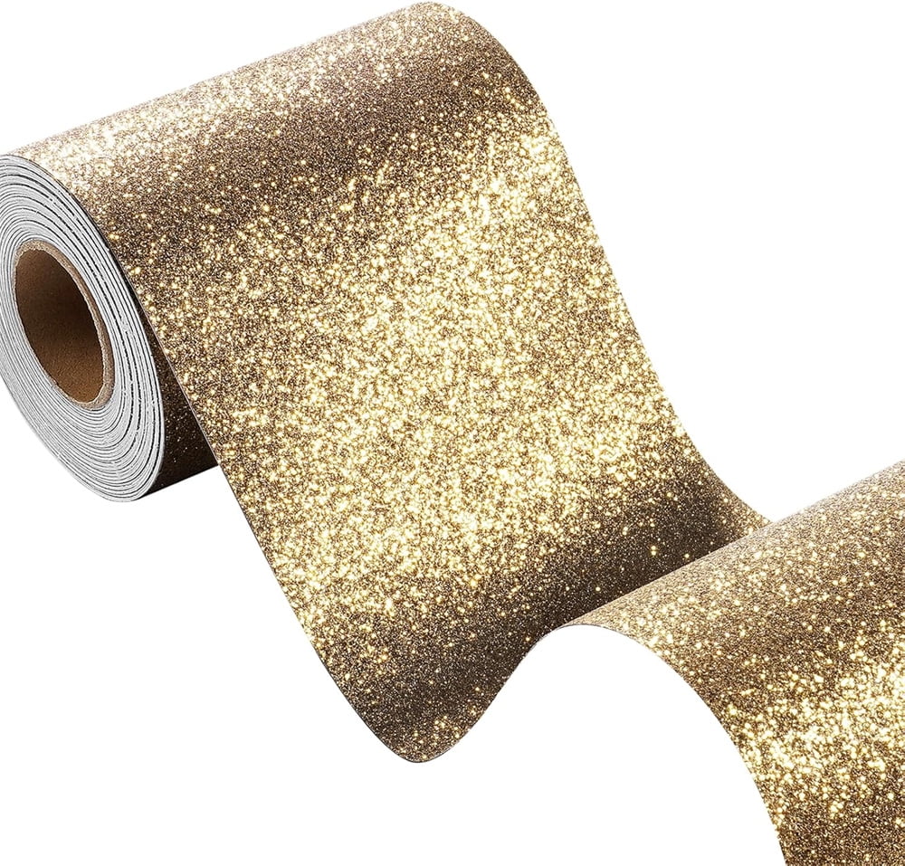 NOGIS Glitter Wallpaper Border Mirror Frame Border Peel and Paste ...