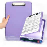 Officemate Slim Clipboard Storage Box, Translucent Purple (83305 ...