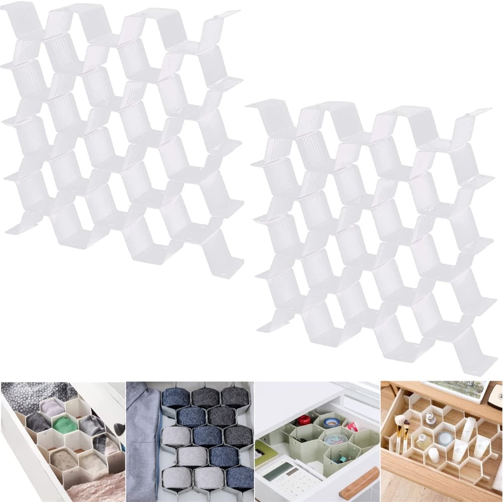 NOGIS Honeycomb Separator Adjustable Drawer Organizer Divider for ...