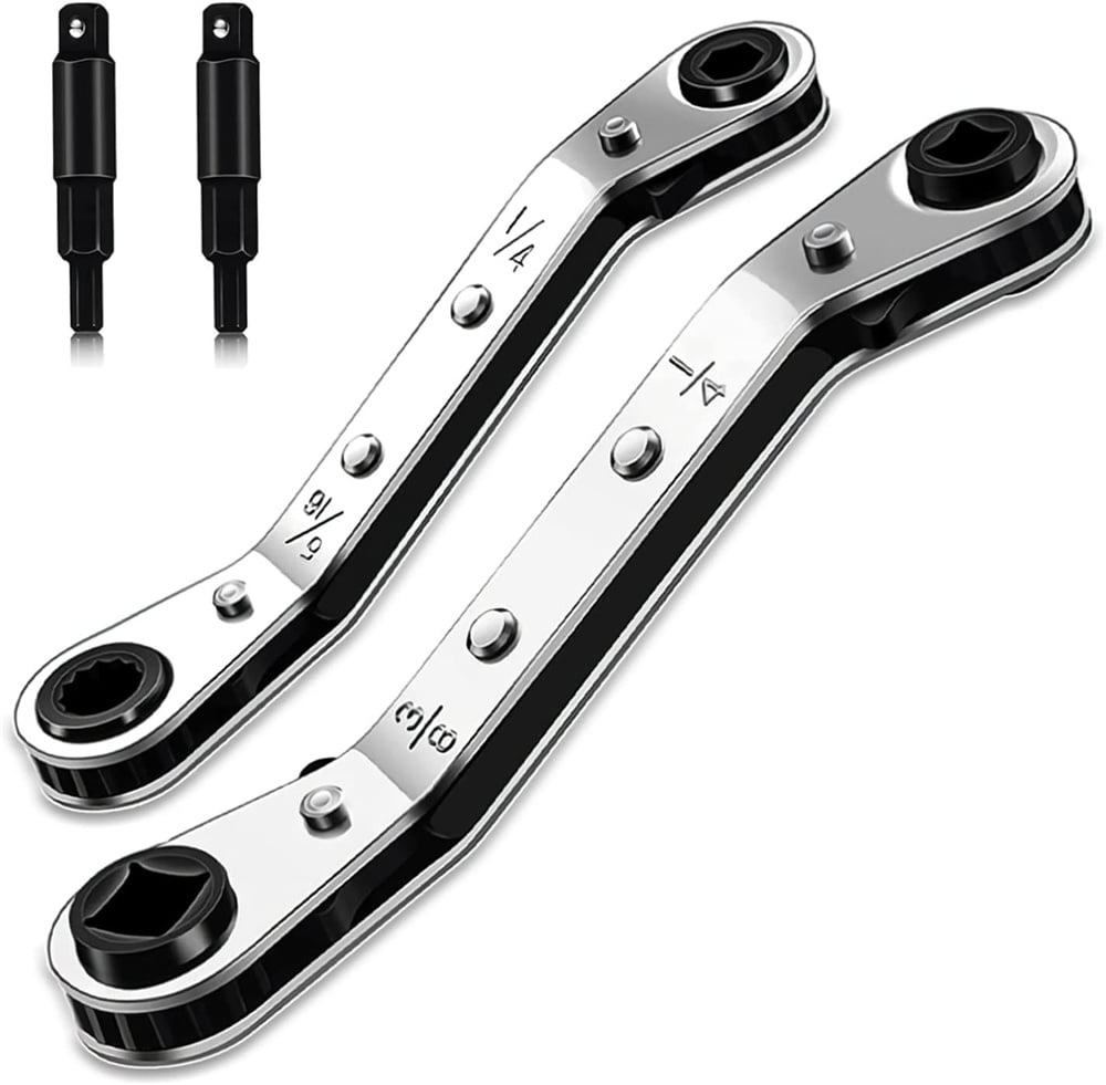 NOGIS Hvac Service Wrench Refrigeration Service Wrench Set, 3/8 to 1/4 ...