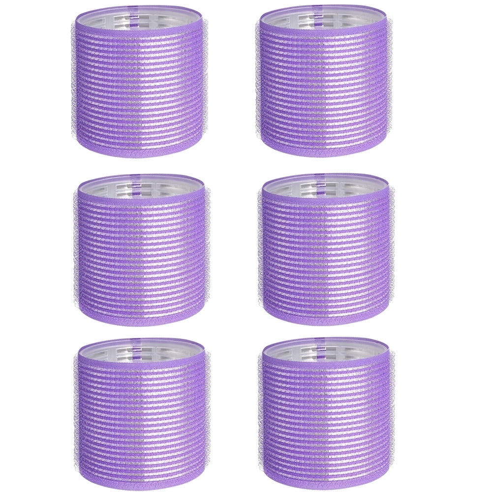 NOGIS Jumbo Hair Curlers Rollers,6Pcs Large Hair Rollers Set Self Grip ...