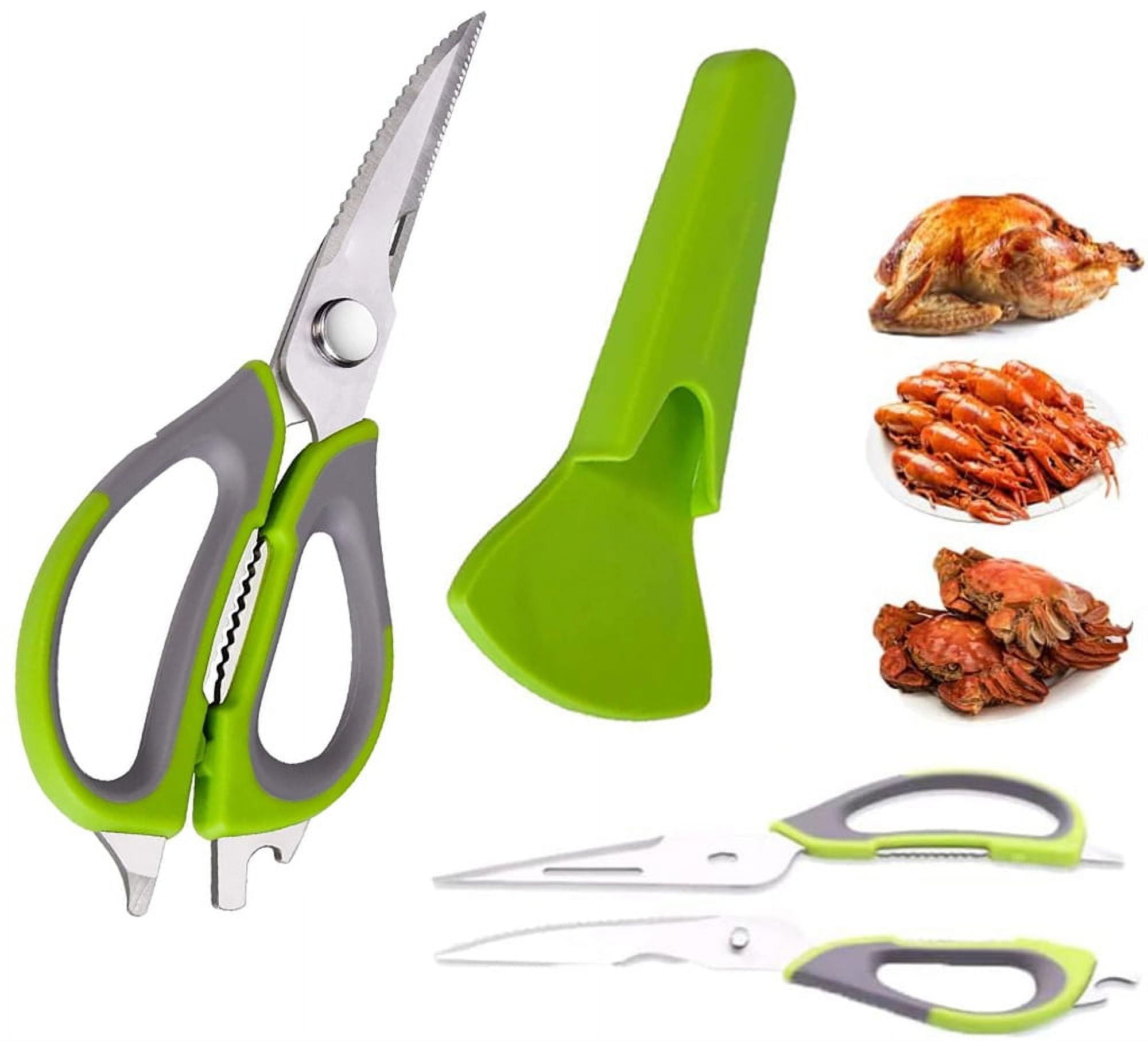 NOGIS Kitchen Scissors Heavy Duty Shears Come Apart Dishwasher Safe ...