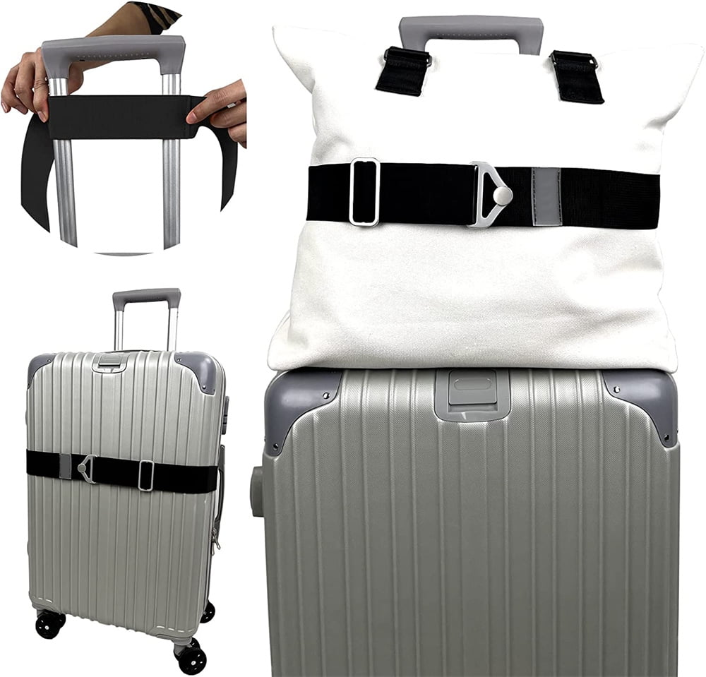NOGIS Luggage Straps, 2-in-1 Travel Belt for Luggage Over Handle ...