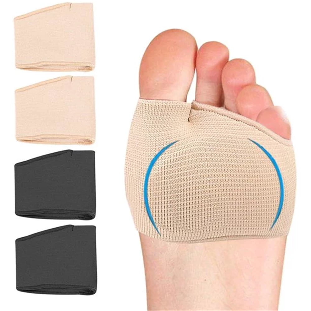 NOGIS Metatarsal Sleeve with Gel Pads - 4 Pack - Ball of Foot Cushions ...