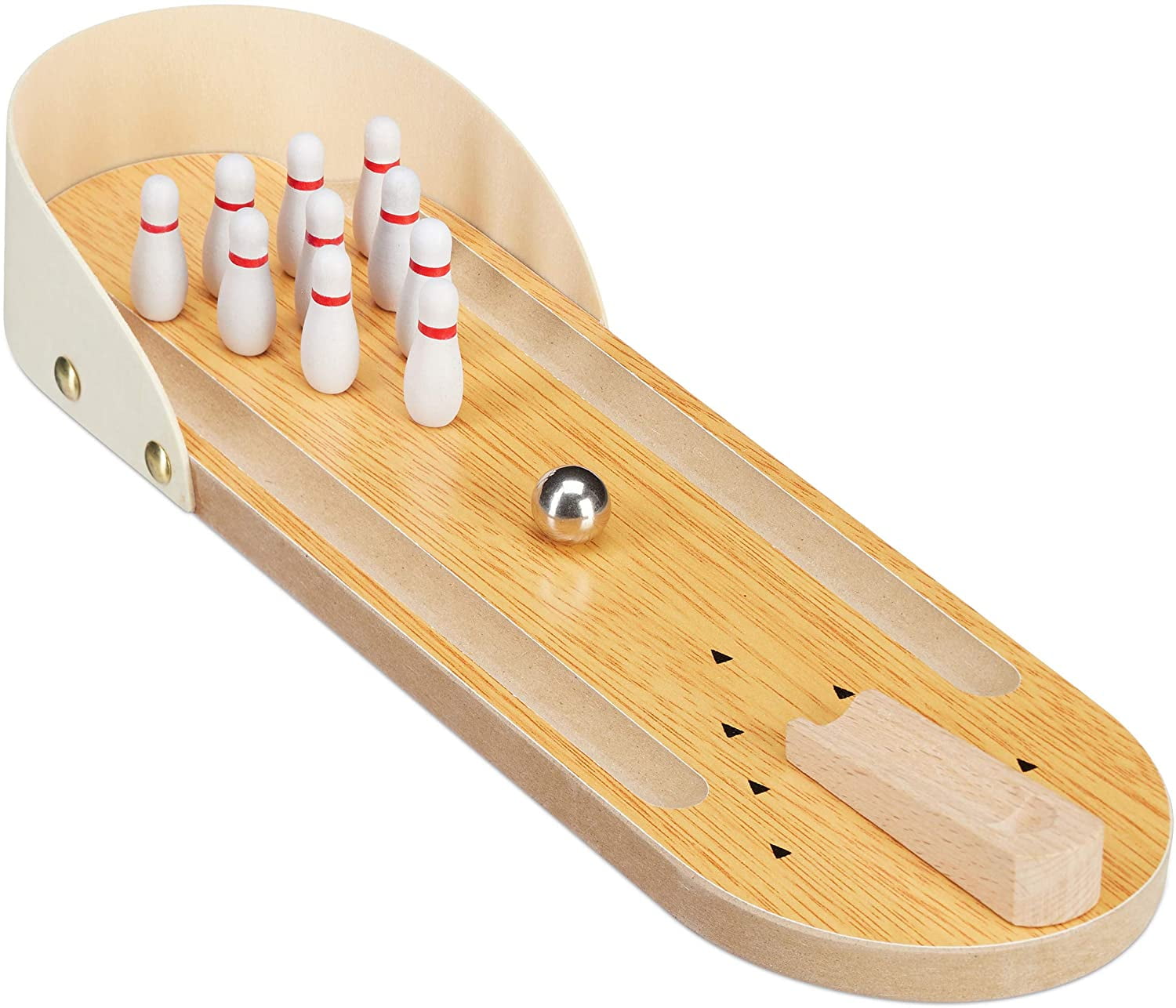 NOGIS Mini Bowling Game,Wooden Desktop Tabletop Bowling Mini Tabletop ...