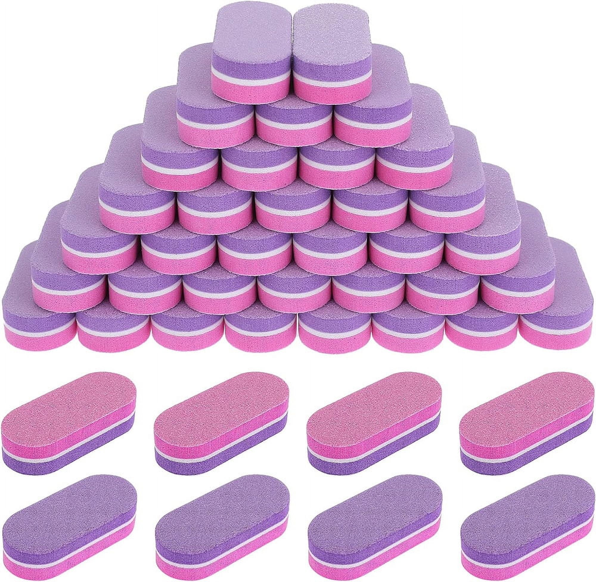 NOGIS Mini Nail Buffers, 40pcs 100/180 Grit Sponge Mini Nail Files Bulk ...