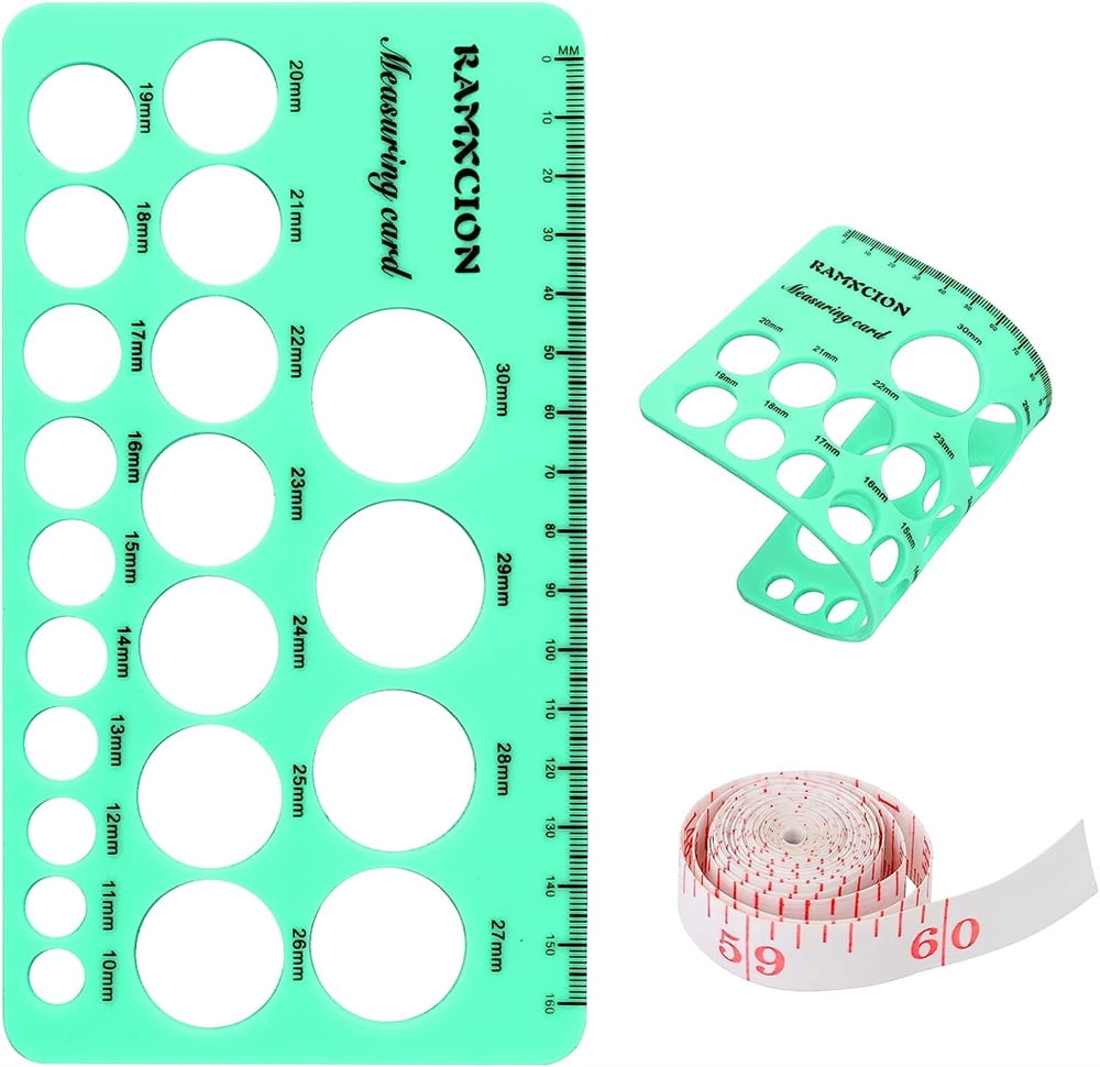 NOGIS Nipple Rulers for Flange Sizing, Silicone & Soft Flange Size ...