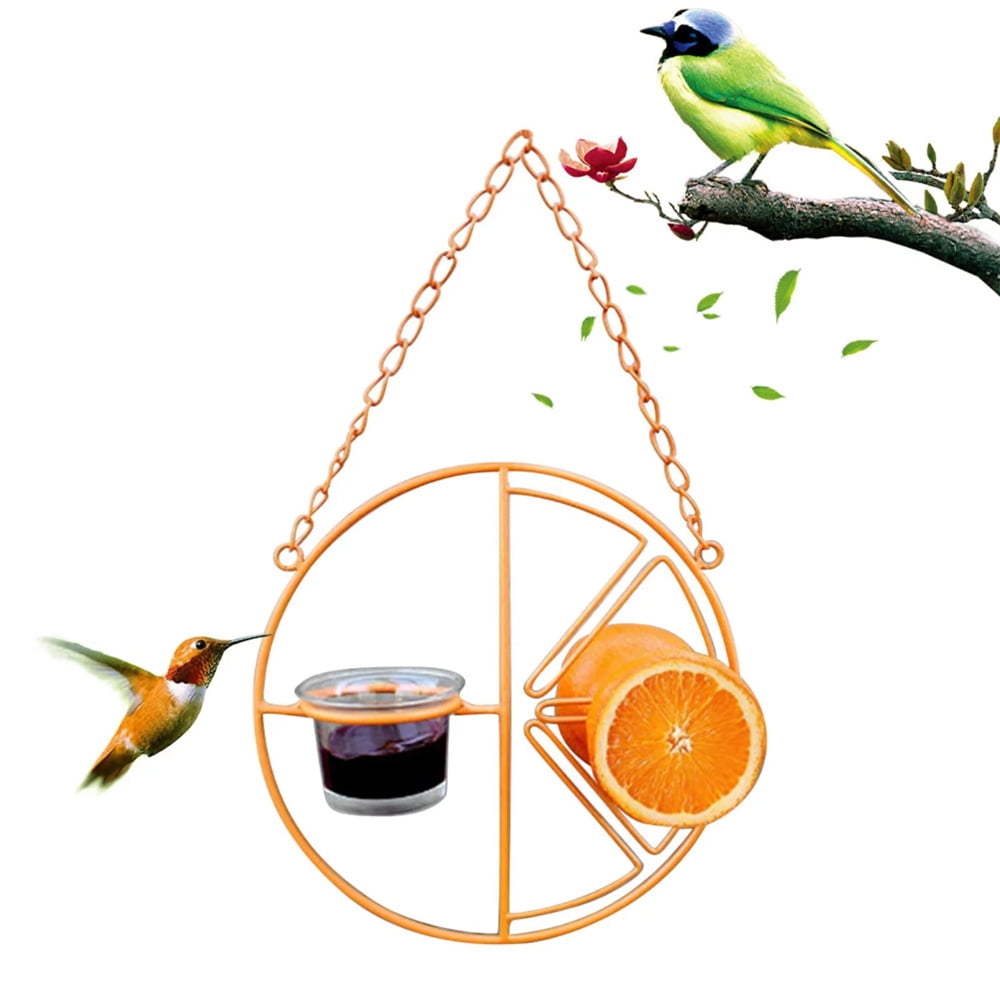 NOGIS Oriole Wild Bird Feeder, Orange Clementine Design, Steel Bird ...