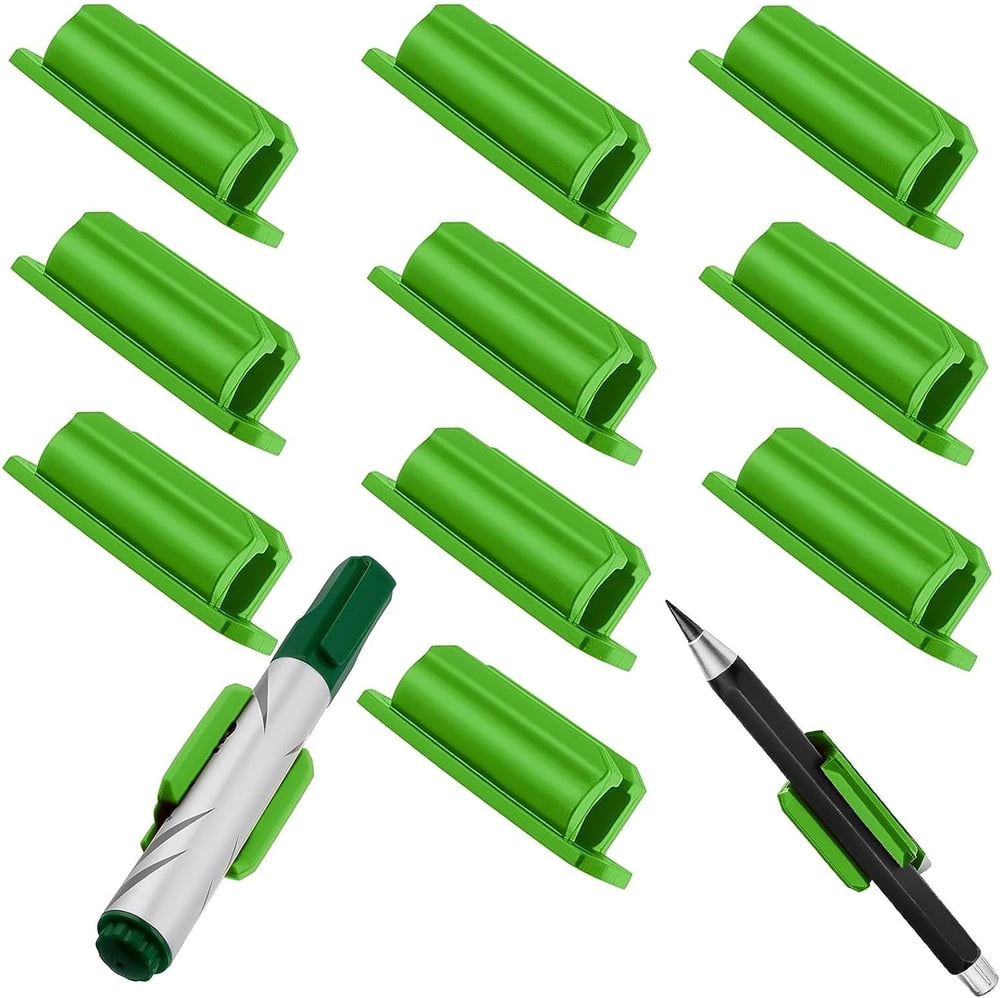 NOGIS Pen Holder Set of 10, Adhesive Pen Holder for Desk or Any Surface ...