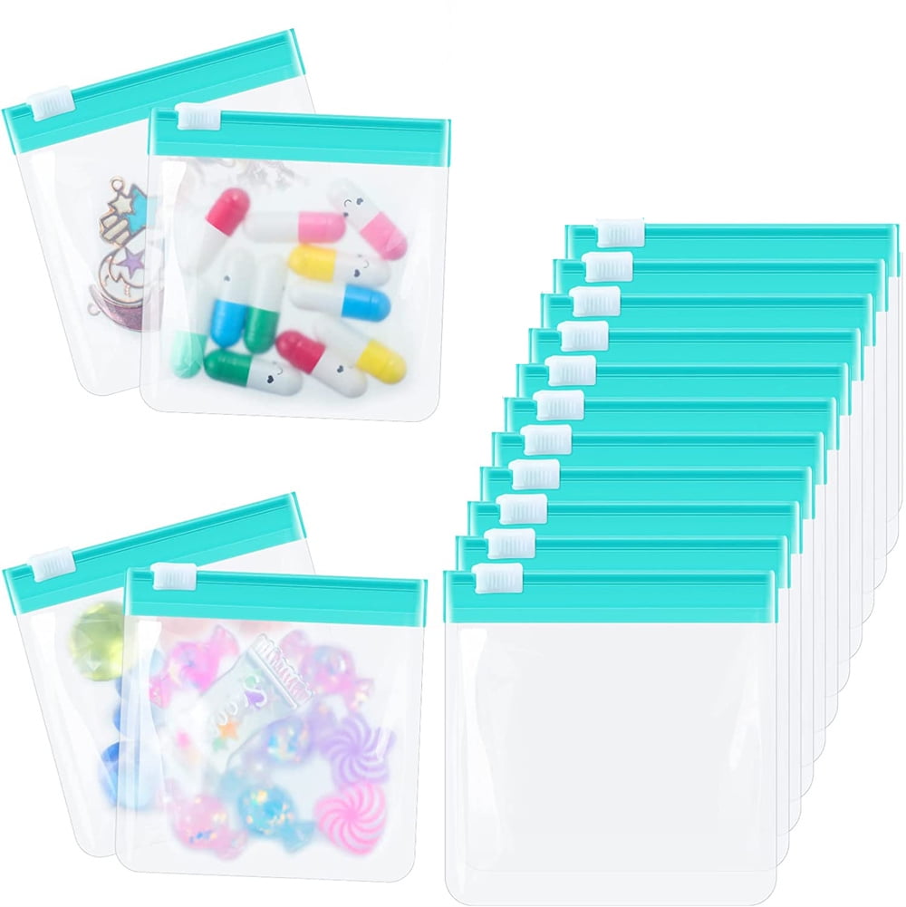 NOGIS Pill Pouch Bags - 10 Pcs, Slide Lock Clear Plastic Mini Bags, BPA ...
