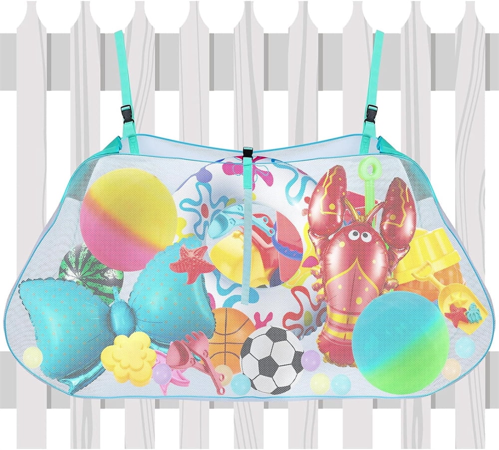 NOGIS Portable Pool Floats Storage Bag Pool Toy Storage Swimming Pool ...
