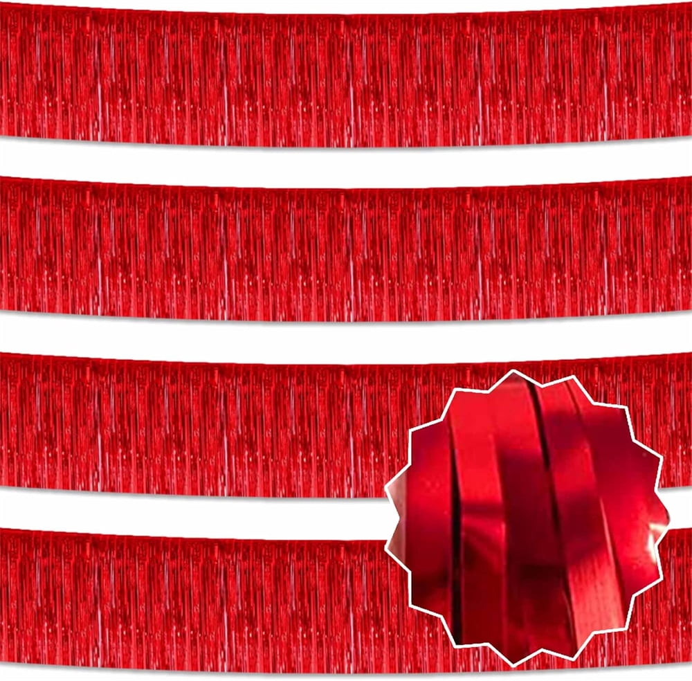 NOGIS Red Parade Float Fringe,Red Fringe Banners,Red Fringe Garland,For ...