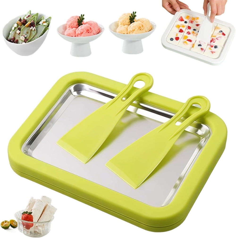 NOGIS Rolled Ice Cream Maker Kit, At-Home Stainless Steel Instant ...