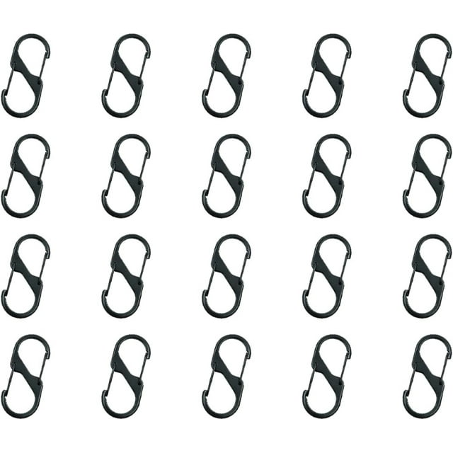 NOGIS S Carabiner Small Alloy Snap Hook 20Pcs Mini Spring Clips 1.6 ...