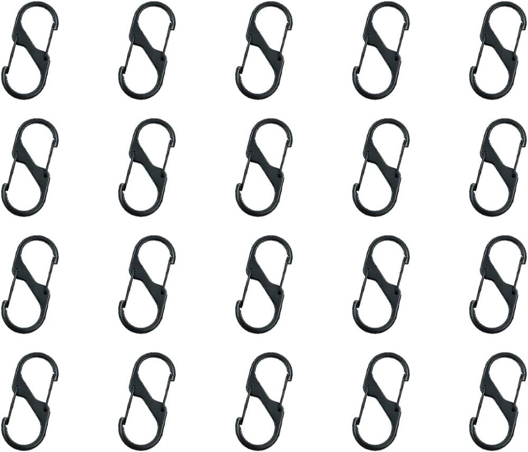 NOGIS S Carabiner Small Alloy Snap Hook 20Pcs Mini Spring Clips 1.6 ...