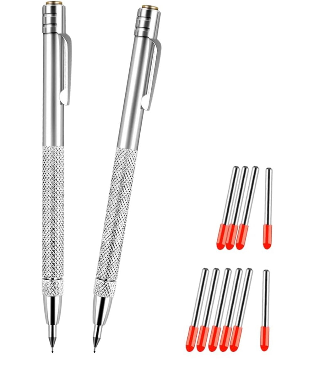 NOGIS Scribe Tool 2 Pcs Tungsten Carbide Engraving Pen Scribing Tools with Magnetic Head 10 ...