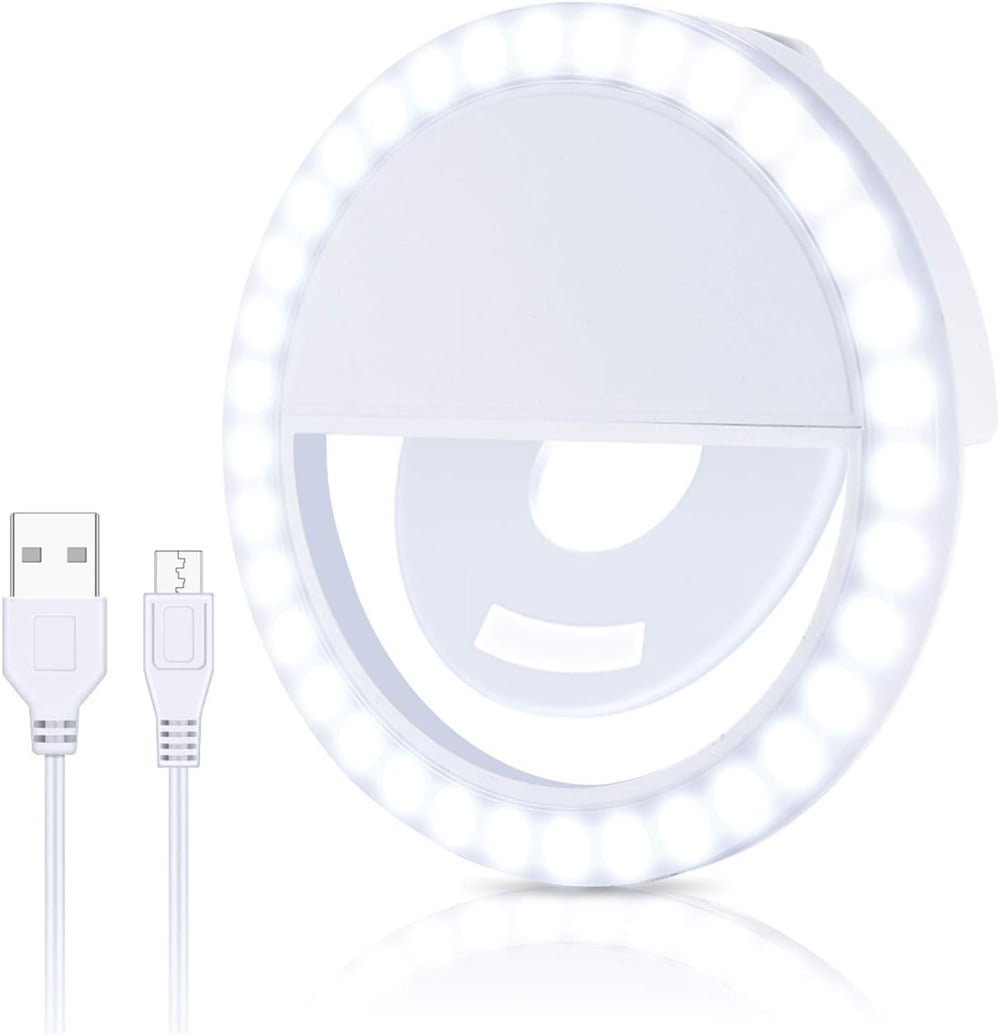 NOGIS Selfie Light Rechargeable Selfie Ring Light 36 Led Circle Light ...