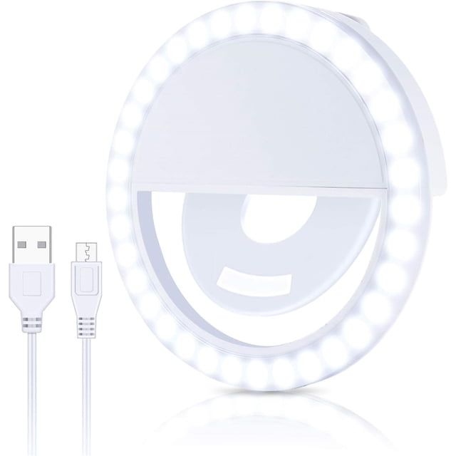 NOGIS Selfie Light Rechargeable Selfie Ring Light 36 Led Circle Light ...