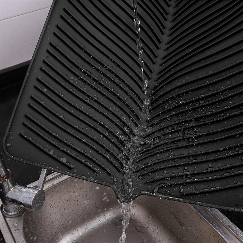 NOGIS Silicone Draining Board Mat, Folding Draining Mat, 17”x13” Large ...