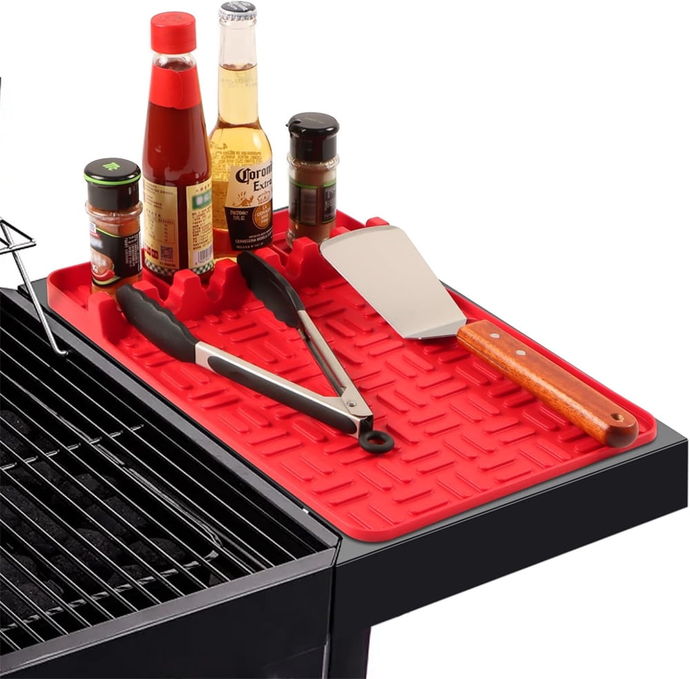 NOGIS Silicone Griddle Tools Mat for Blackstone, Large Silicone Spatula ...