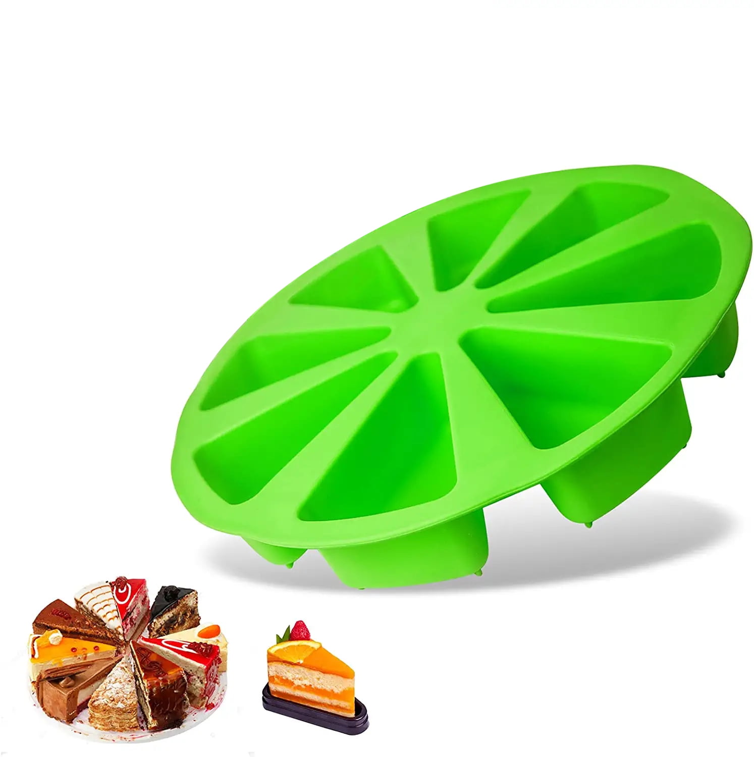 NOGIS Silicone Scone Pan For Baking Triangle Cavity Cornbread Pan 8 ...