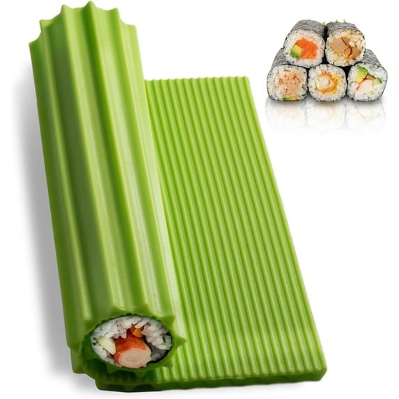 NOGIS Silicone Sushi Rolling Mat Roller Dishwasher Safe BPA Free ...