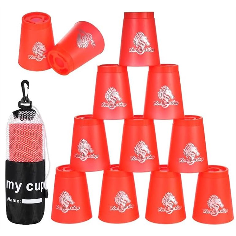 Red Stacking Cups Set Speed Stacks Competition Cups - Set Of 12 Red 4 ...