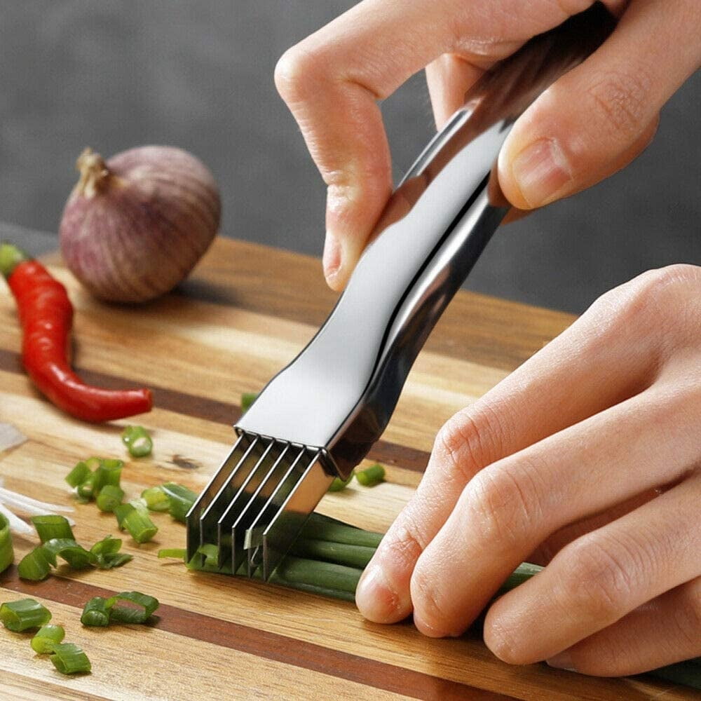 NOGIS Stainless Steel Chopped Green Onion Knife, Vegetable Cutter Sharp ...