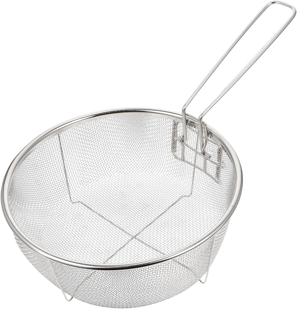 NOGIS Stainless Steel Deep Fry Basket Round Wire Mesh Fry Basket ...