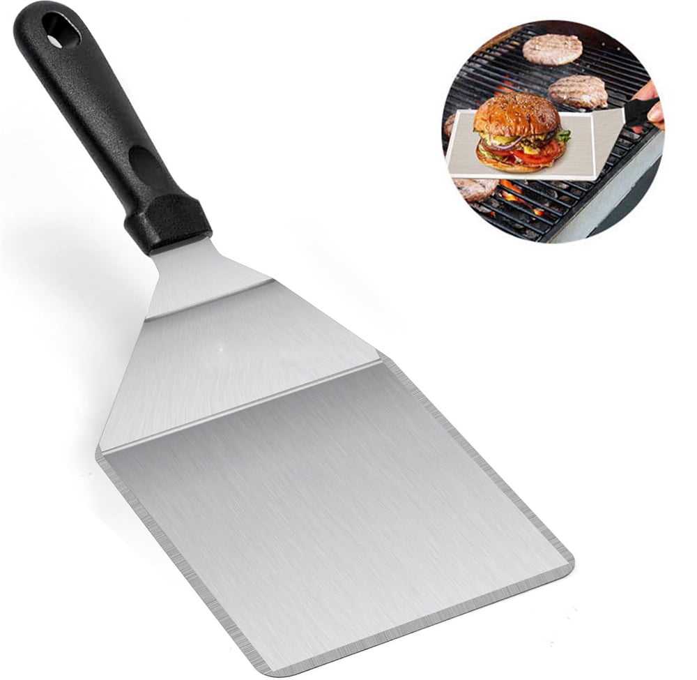 NOGIS Stainless Steel Large Griddle Spatula, 5.1" Wide Burger Turner ...