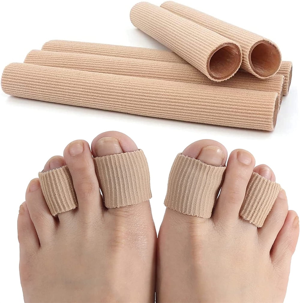 NOGIS Toe Sleeve Protector Tubes - Cushion Fabric with Gel Lining (5 ...