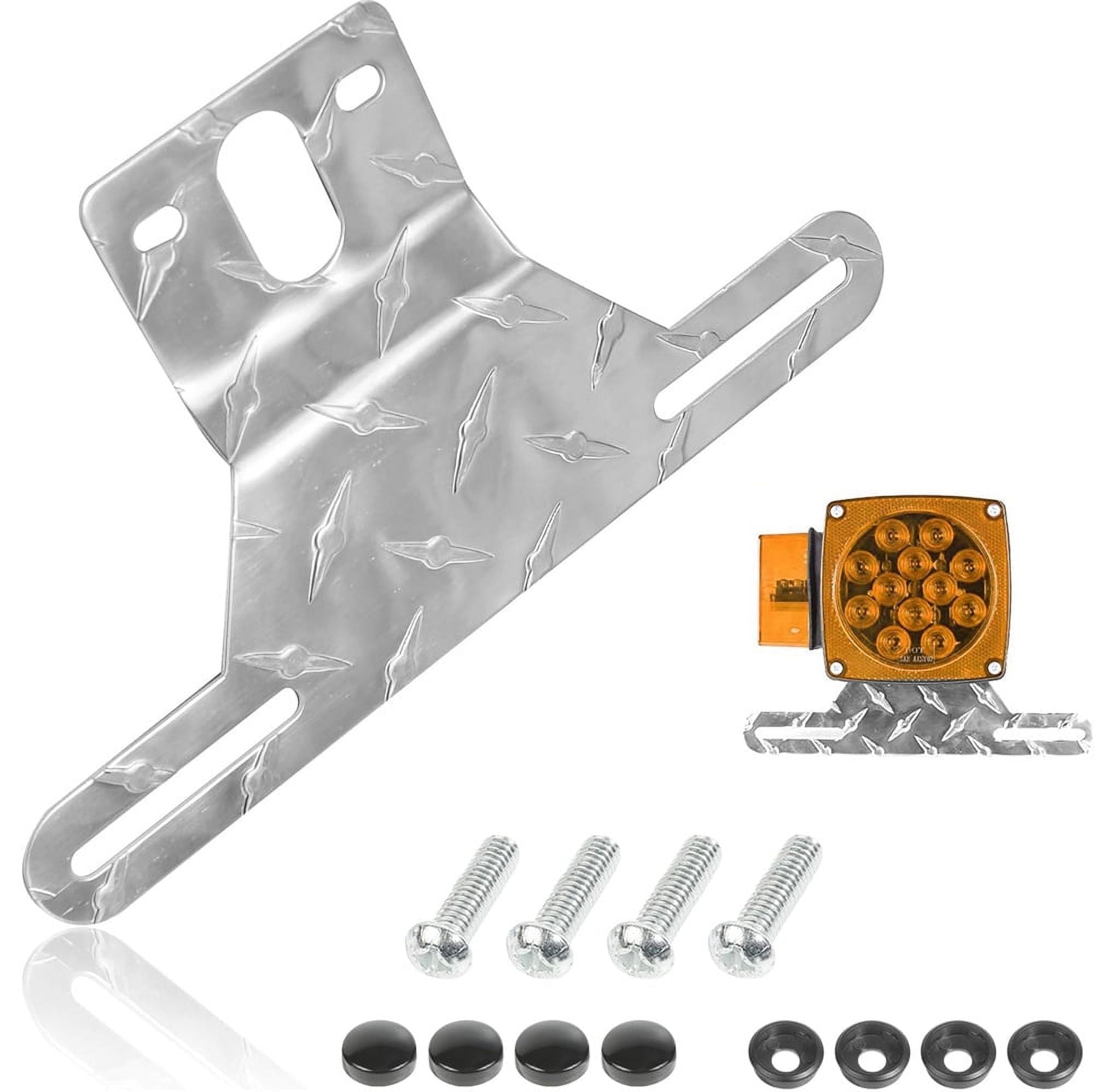 NOGIS Trailer License Plate Bracket Frame- Aluminum Heavy-Duty Bracket ...