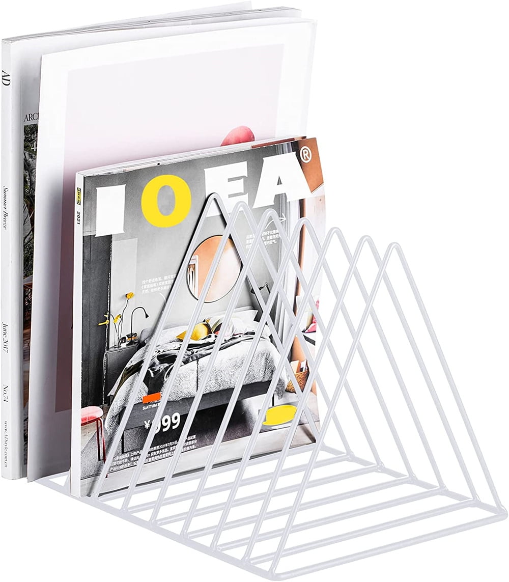NOGIS Triangle File Folder Racks and Magazine Holder,9 Lattice Metal ...