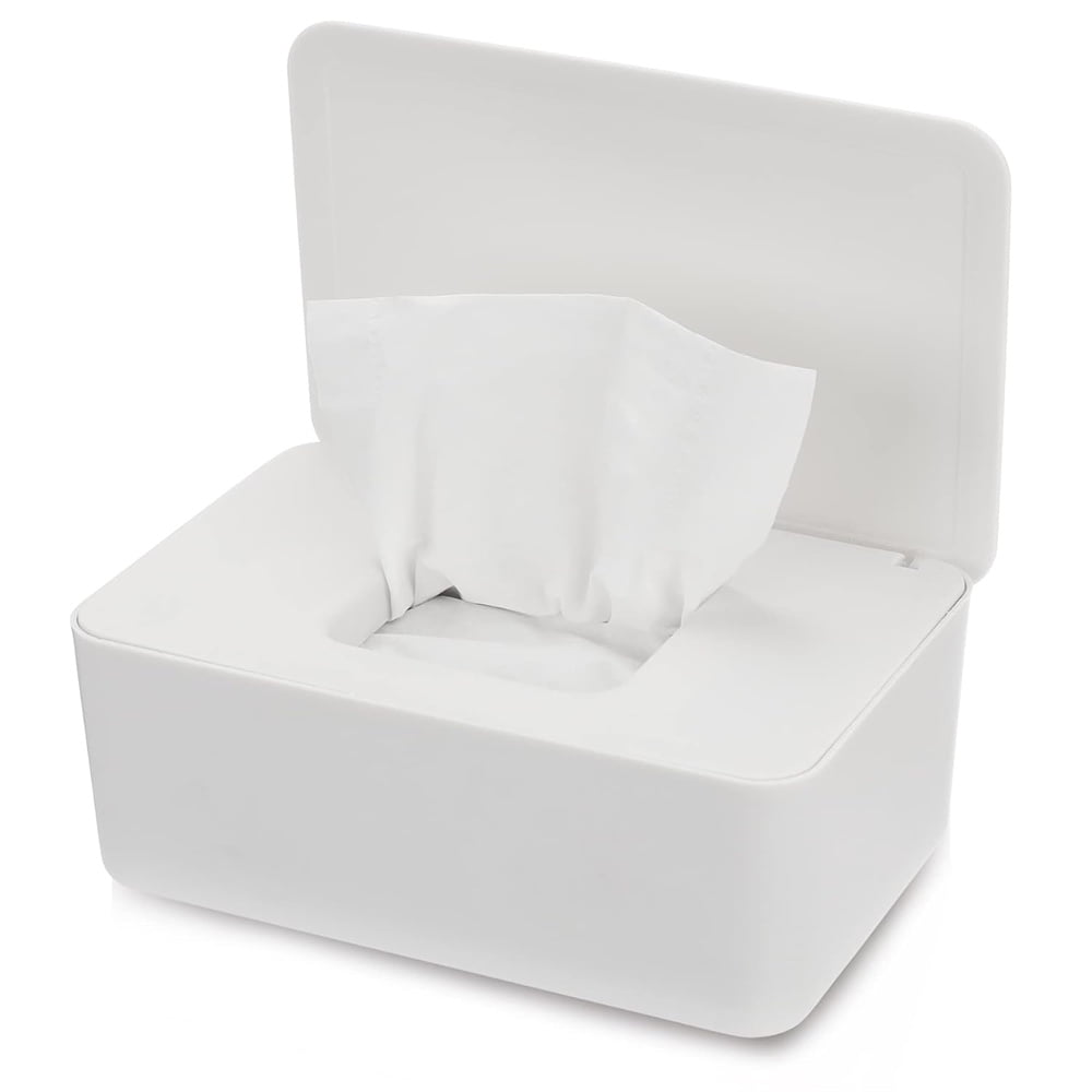 NOGIS Wipes Dispenser, Baby Wipe Holder, Keeps Wipes Fresh, Refillable ...