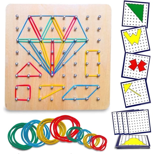 NOGIS Wooden Geoboard - Daycare Learning & Educational Toy - Walmart ...