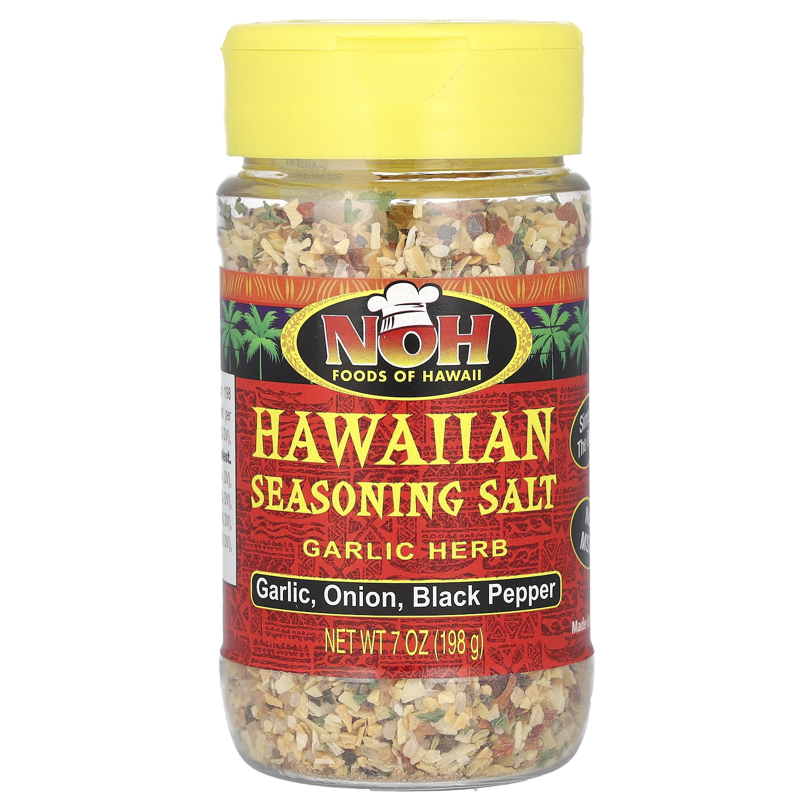 NOH Foods of Hawaii Hawaiian Seasoning Salt Blend Ingredients - Garlic ...