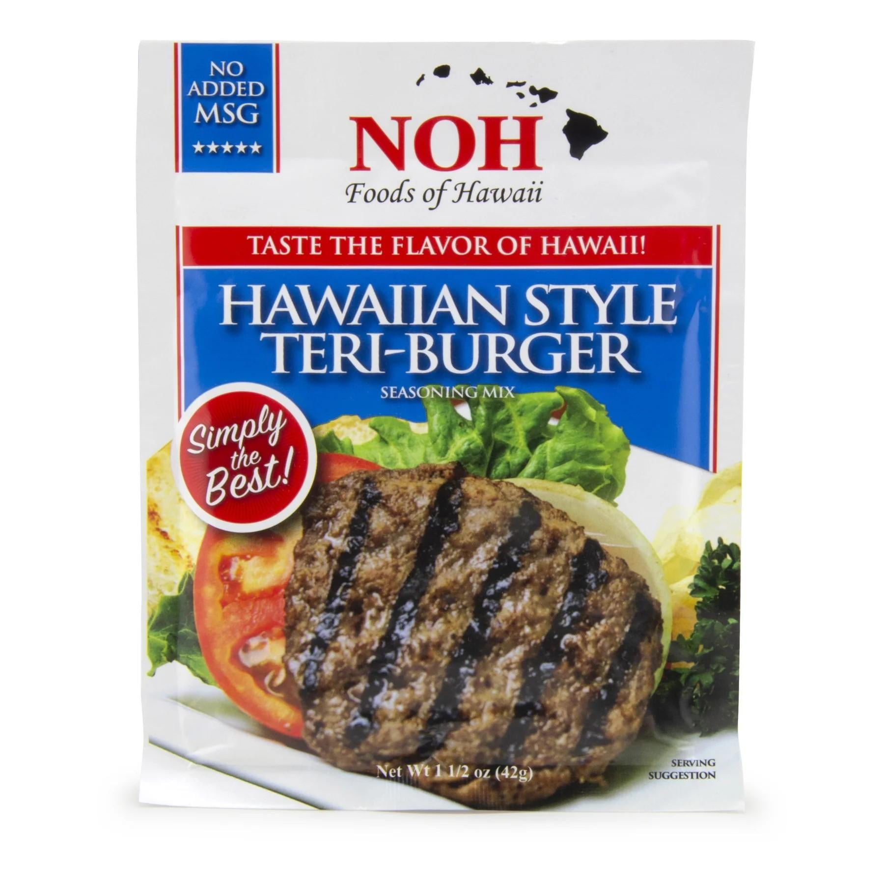NOH Foods of Hawaii Seasoning Mix- Teri-Burger, 1.5 oz - Walmart.com