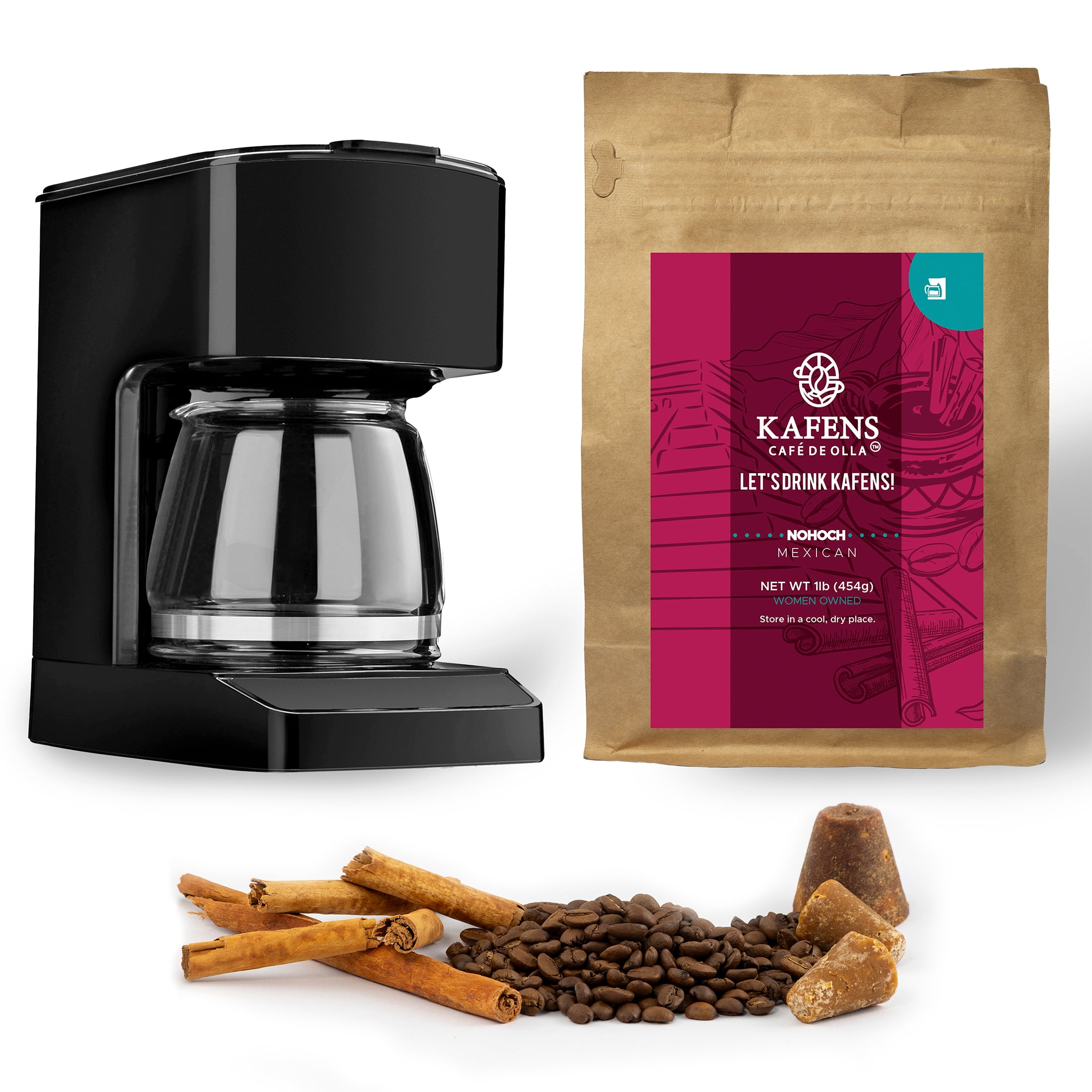 NOHOCH: Cafe De Olla, 100% Organic ingredients, Mexican Medium Roast ...