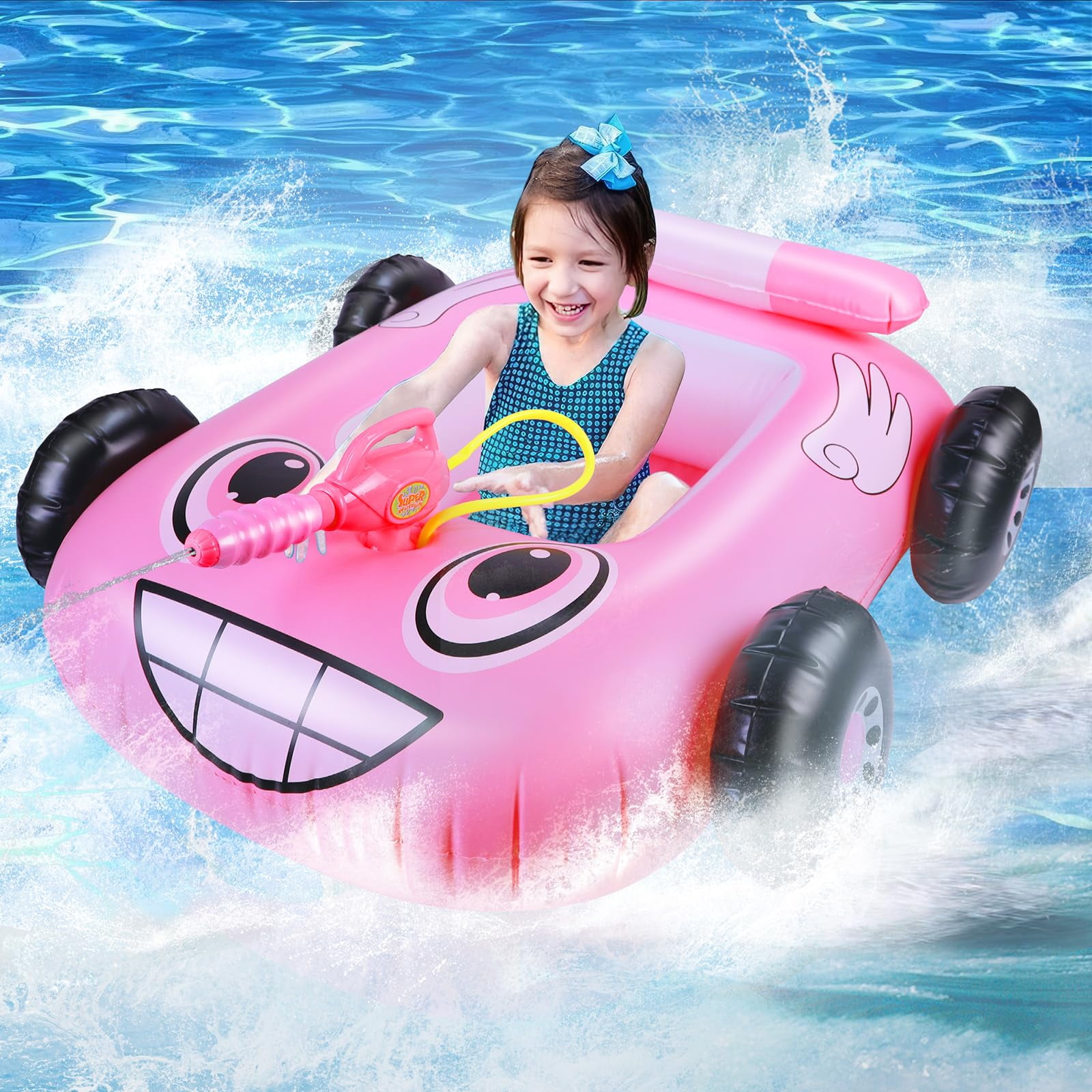 NOKA Kids Pool Floaties - Inflatable Pool Toys for Kids 3-5 with Water ...