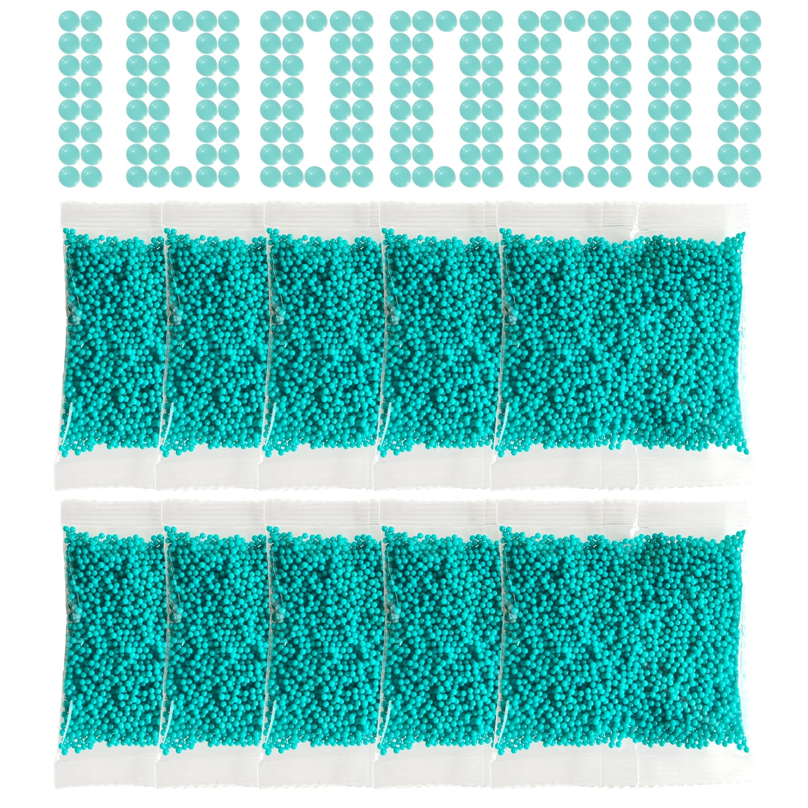 NOKIMAX Gel Ball Blaster Ammo 100,000 PCS – 10 Pack Refill, 7-8mm Light ...